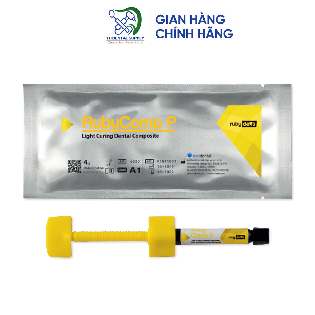 [Chính hãng] Composite đặc RubyComp P (4g/Syringe). Made in Turkey (Thổ ...