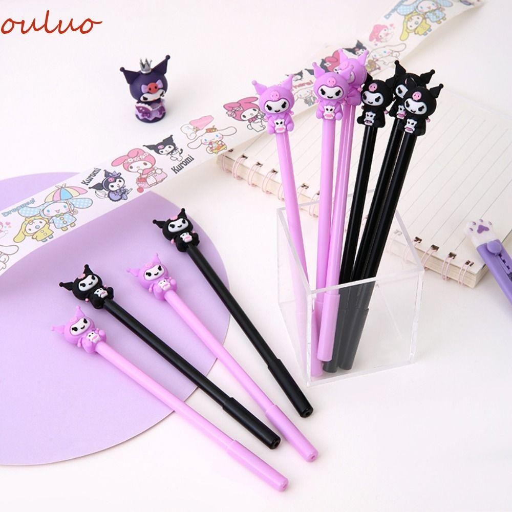 Bút Gel cao su mềm OULUO, Bút Gel trung tính Kuromi ST Nib, Bút chữ ký ...