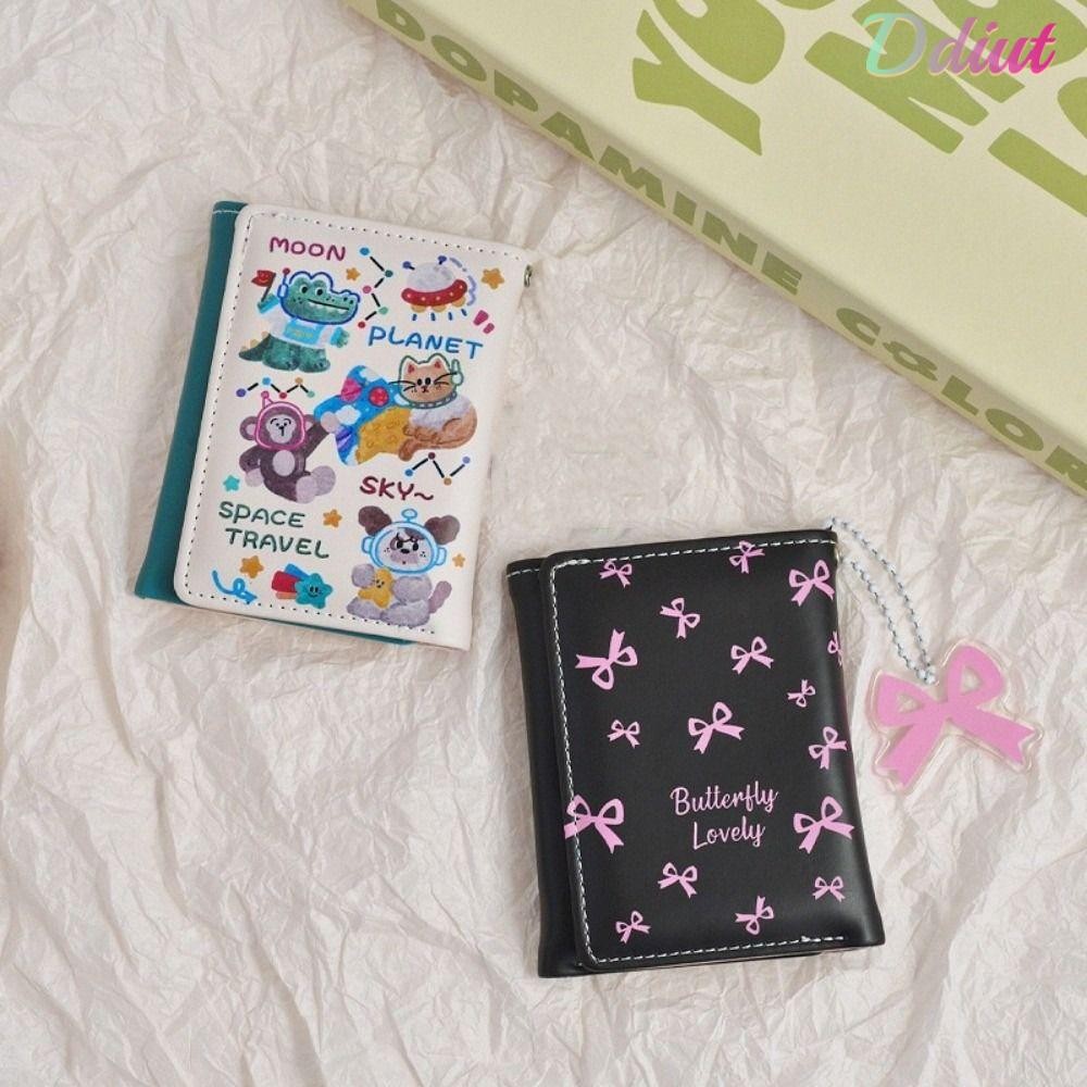 Thẻ tín dụng DDIUT Holoder, Ví đựng tiền bằng da PU hoạt hình, 3 lần Ví đựng thẻ chống nước dành ...