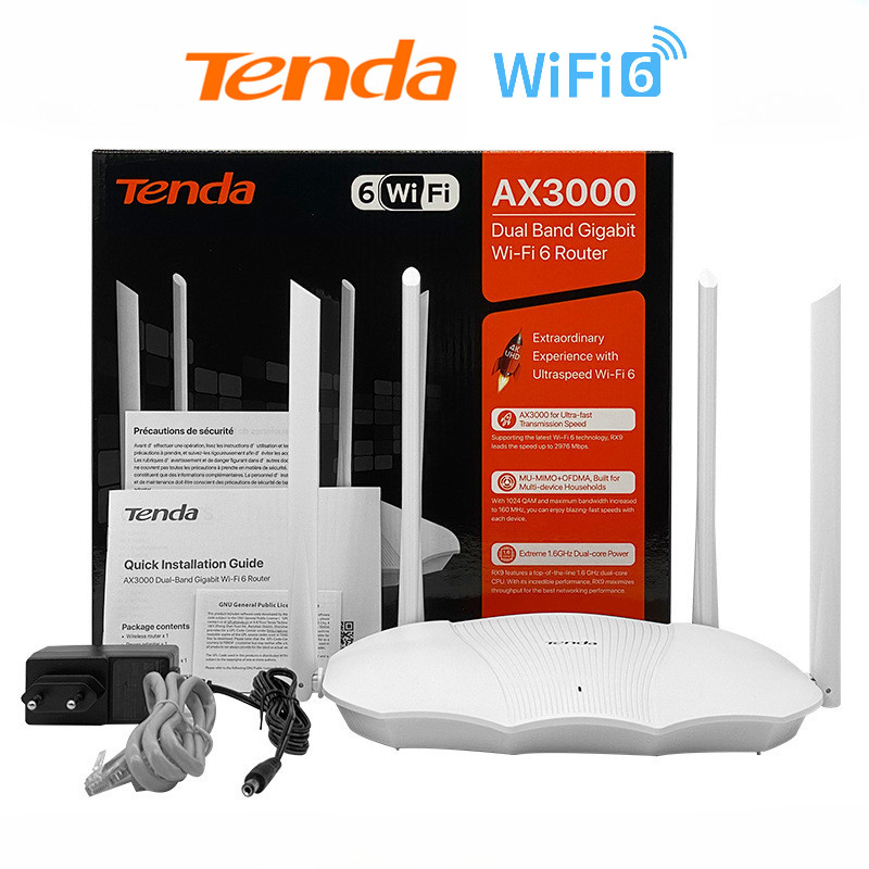 Bộ phát Wifi 6 Router Tenda RX9 AX3000M băng tần kép Wifi 6 3000Mbps ...