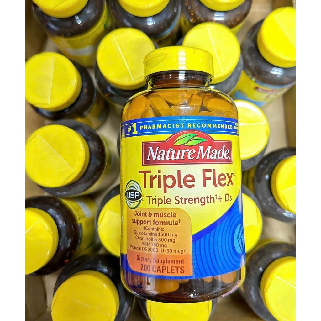 date 2026 - cho khớp Triple Flex Triple Strength D3 chai 200 viên ...