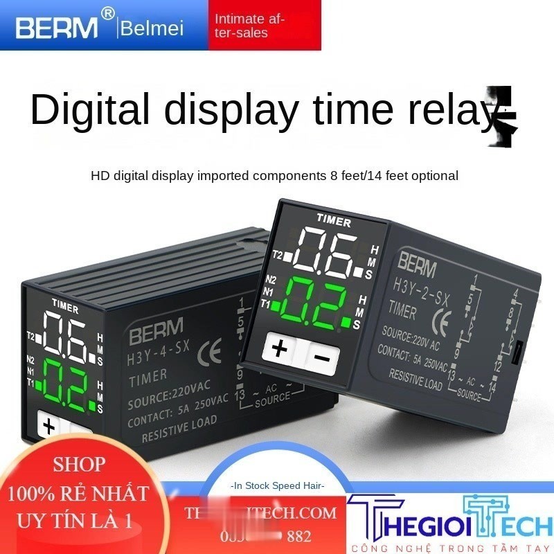 Relay Rơ Le Thời Gian H3Y-2 H3Y-4 Bộ Điều Khiển Thời Gian Hiển Thị Kỹ Thuật Số Chu Kỳ Nhỏ 8 Chân ...
