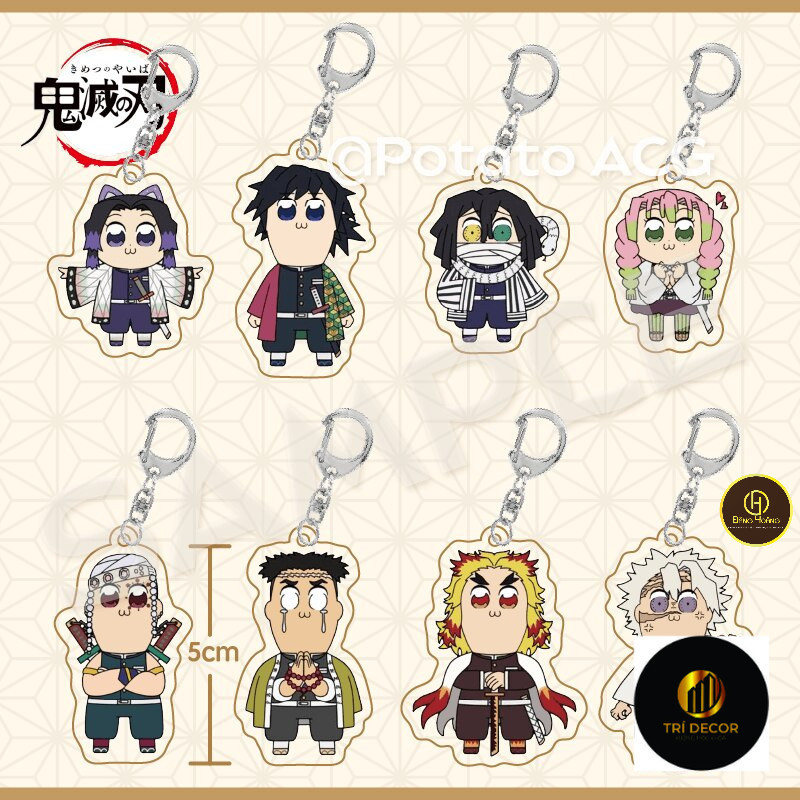 Móc khóa Demon Slayer Anime Keychain Women Tokitou Muichirou Kanroji ...