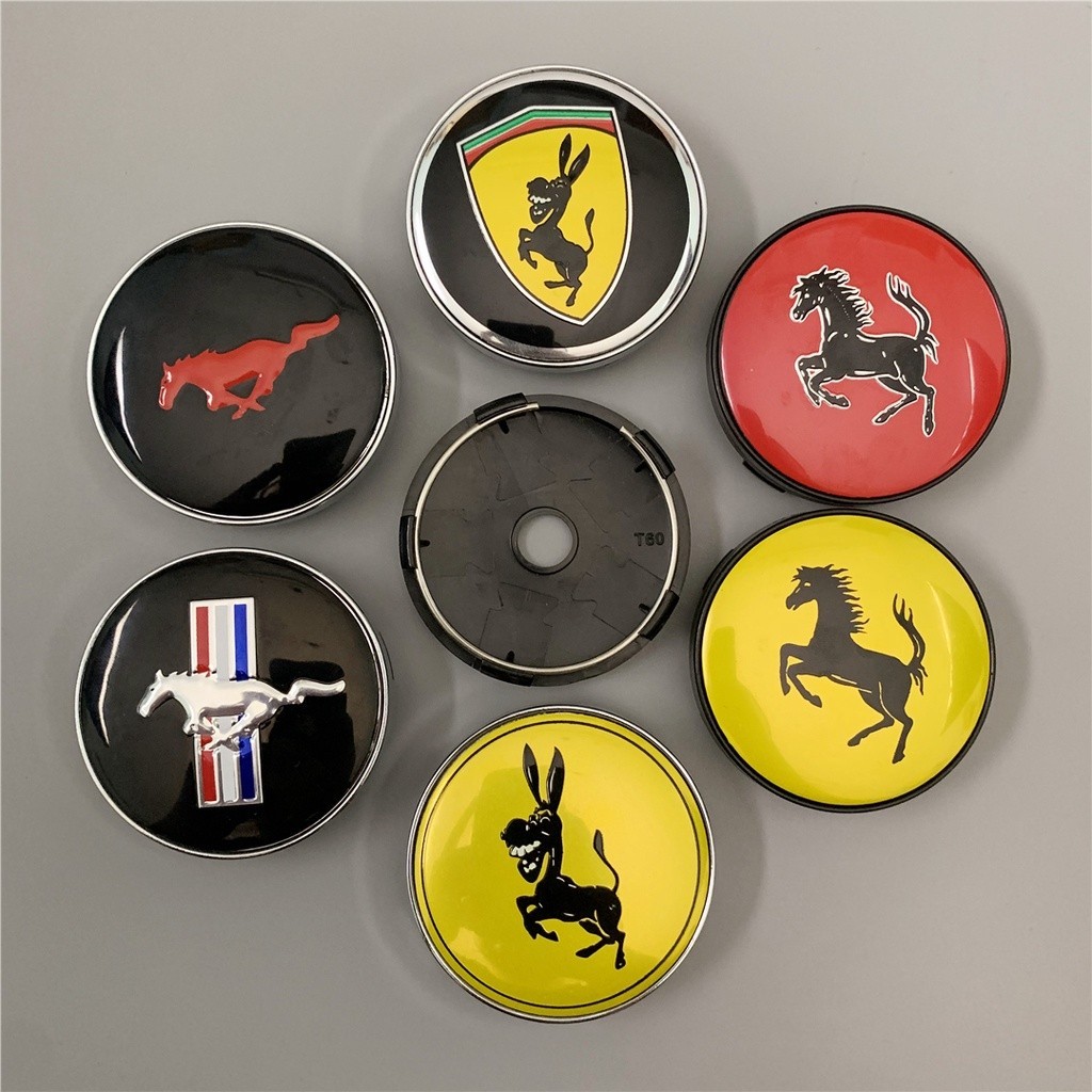 4 60mm Donkey Wheels Cap Center Hubcaps cho Ferrari Mustang Kiểu Dáng ...