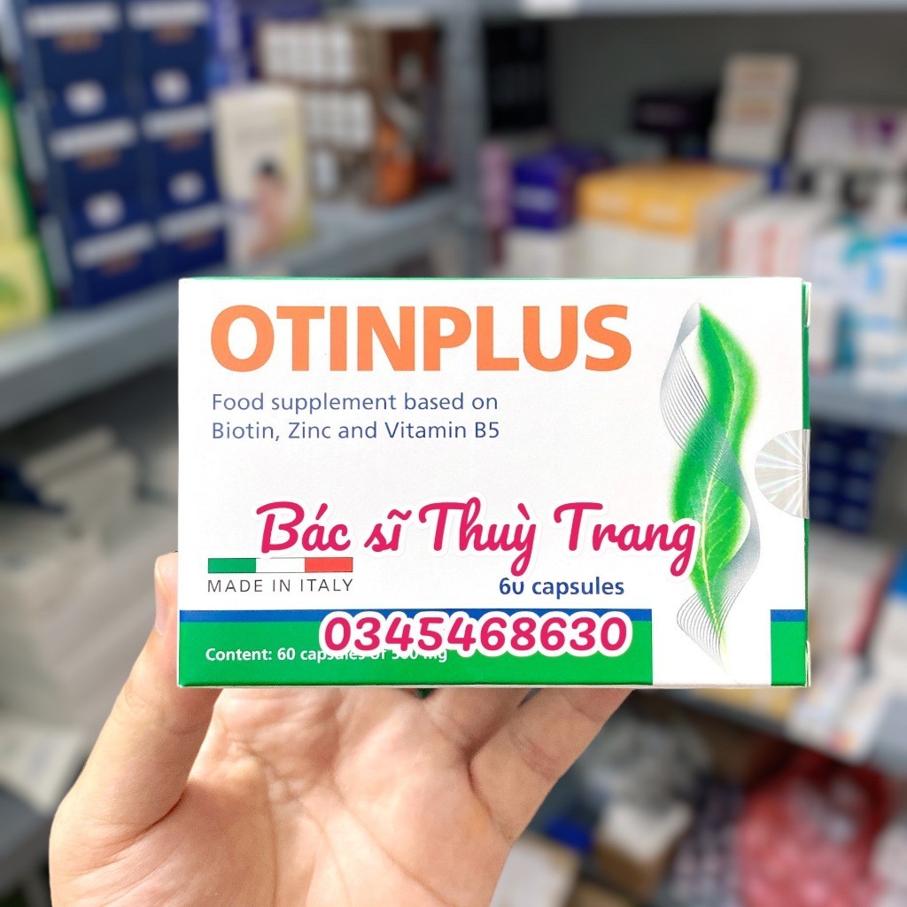 Viên uống OTINPLUS bổ sung BIOTIN, kẽm, B5 giúp đẹp tóc, lành thương ...
