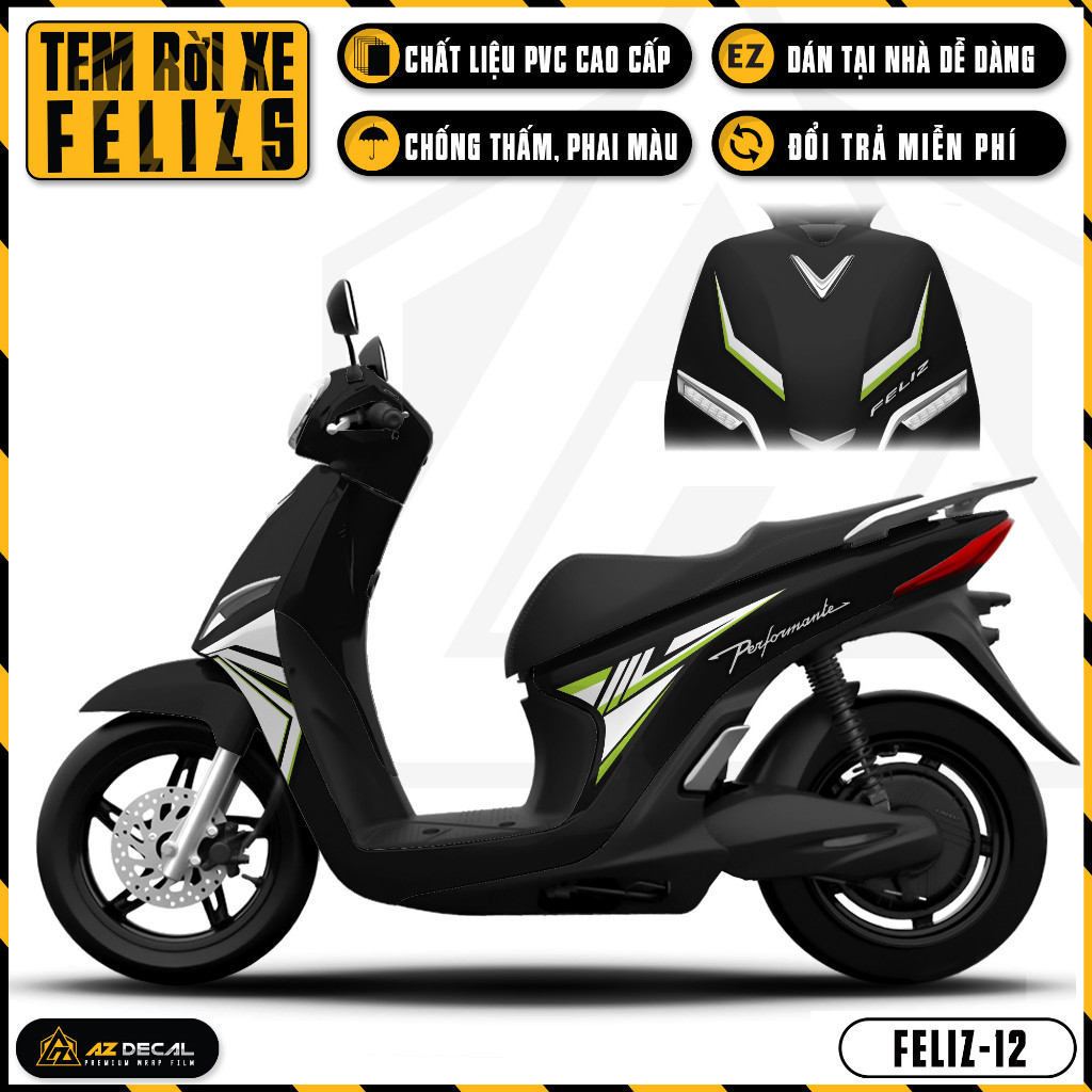 Tem Feliz S Mẫu Performante Performance | FELIZ-12 | Team Decal Rời ...