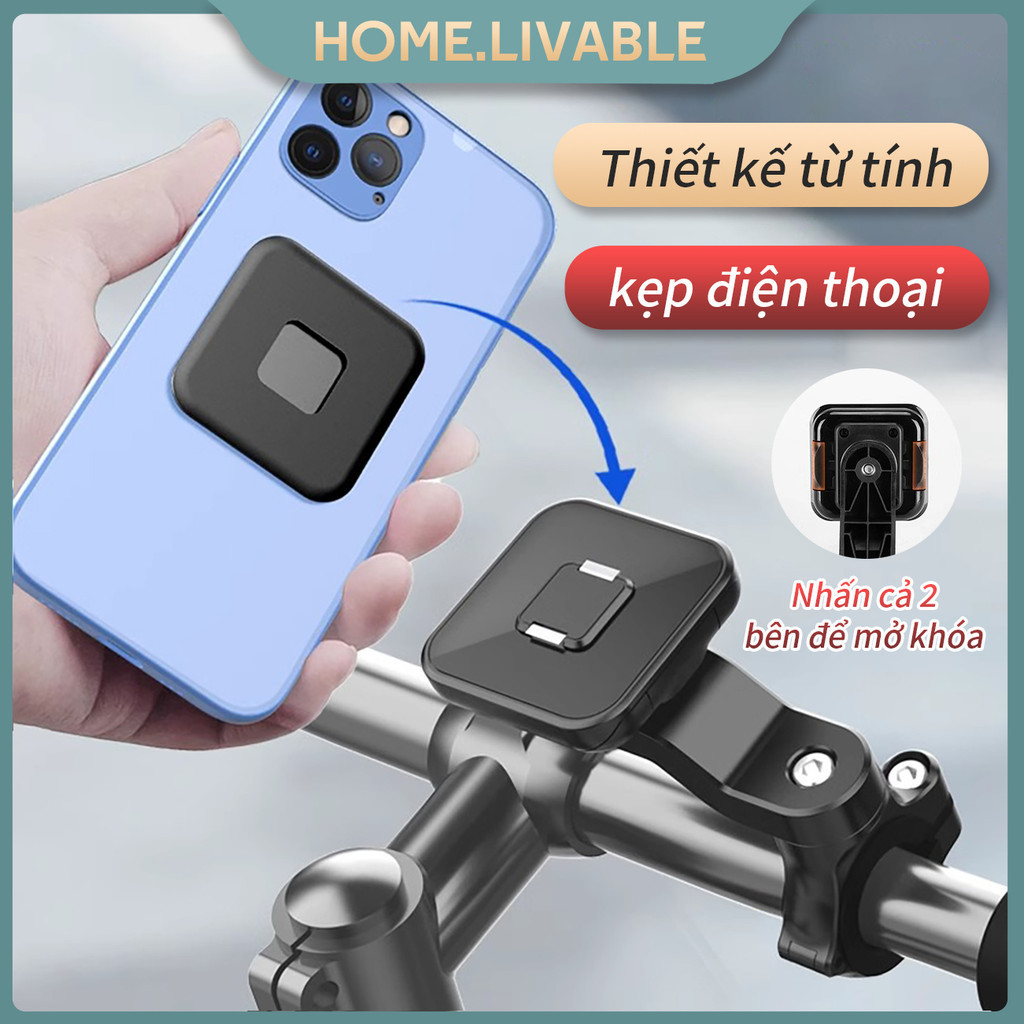 giá đỡ điện thoại xe máy, xe đạp,Kiểu hút từ,Wall Mount & Rung Tự Khóa ...