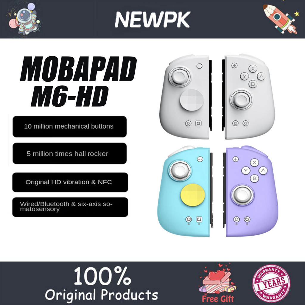 Mobapad M6-HD Phiên bản Flagship chuyển đổi bộ điều khiển Joycon điều khiển HD rung Bluetooth ...