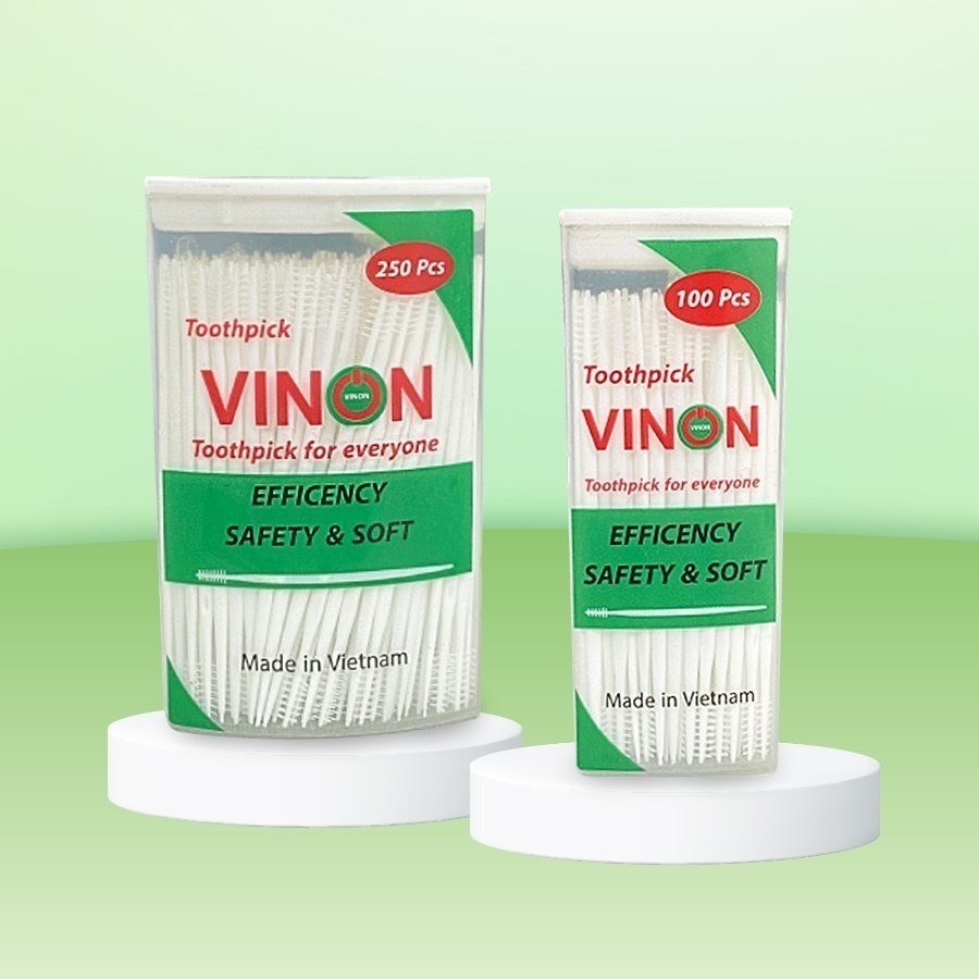 Tăm chỉ nha khoa Vinon, tăm xỉa răng bằng nhựa cao cấp bảo vệ răng ...