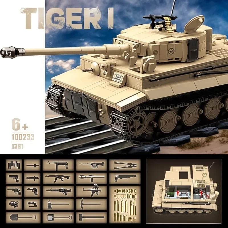 2024 New đồ chơi giáo dục Lắp ráp Mô hình Tiger Tank Quan guan 100233 | Shopee Việt Nam