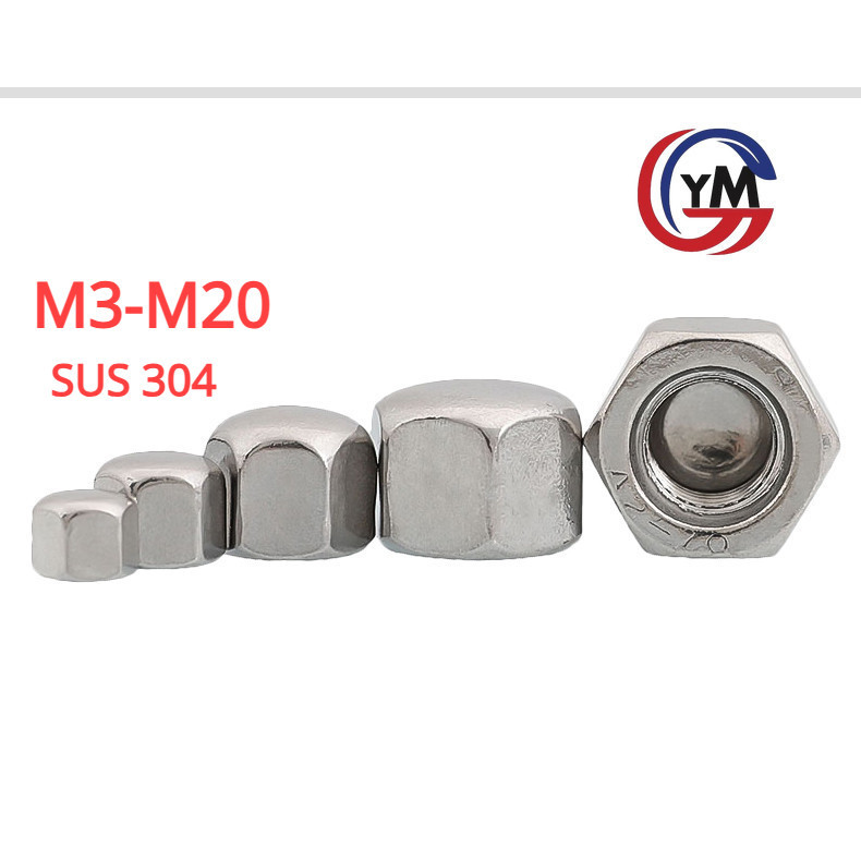 [Ymh1] Tán bầu, Đai ốc mũ inox 304, đai ốc chỏm cầu INOX 304 M3-M20 | Shopee Việt Nam