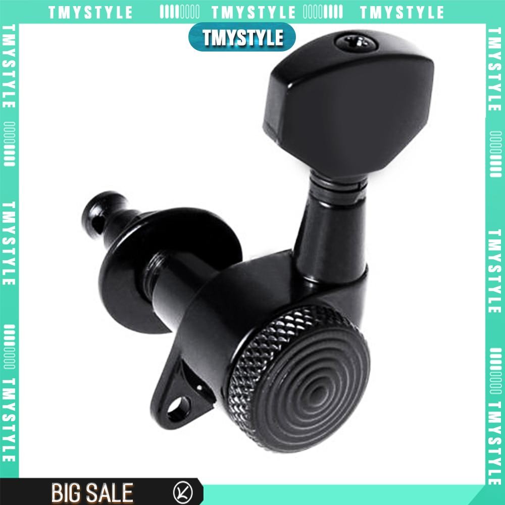 Dây đàn Guitar Peg Locking Tuning Pegs Đầu máy màu đen 6R Nội tuyến ...