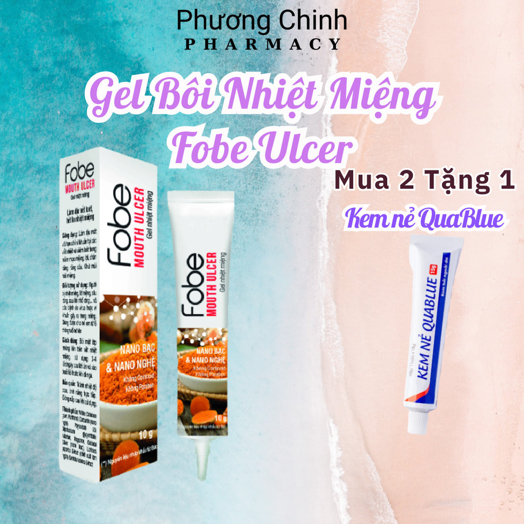 Gel nhiệt miệng Fobe Mouth Ulcer làm giảm nhanh viêm lợi, vết loét, khử ...