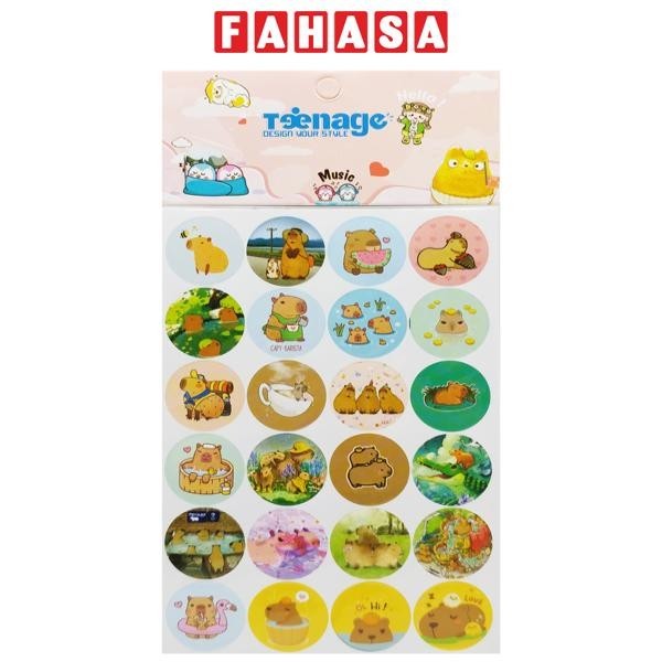 Bộ 240 Hình Sticker Capybara - Teenage CTE-022 | Shopee Việt Nam