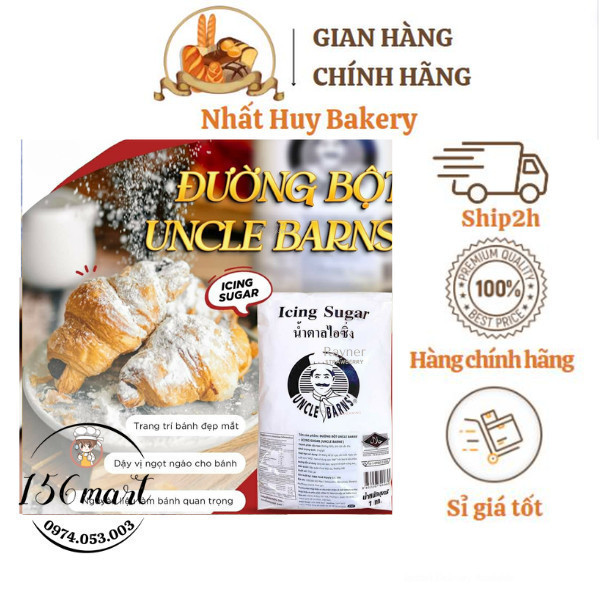 Đường bột / Đường tuyết phủ bánh [Thailand] UNCLE BARNS Icing Sugar (halal) 500g | Shopee Việt Nam
