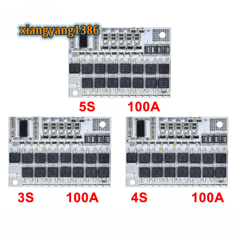 3s / 4s / 5s Bms 12v 16.8v 21v 100a Li-ion Lmo Ternary Pin Lithium Bảo Vệ Bảng Mạch Li-polymer ...