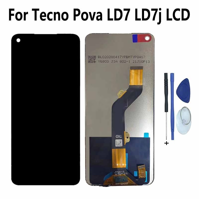 Dành cho Tecno Pova LD7 LD7j Màn hình LCD Bộ số hóa màn hình cảm ứng ...
