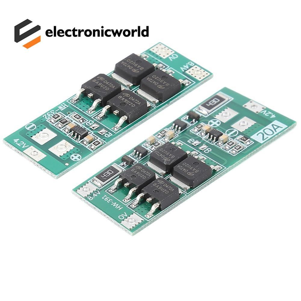 2s 20A BMS 7.4V DC 8.4-9V 18650 Bảng bảo vệ pin Lithium Mô-đun tế bào Mô-đun sạc pin Li-ion Bảng ...