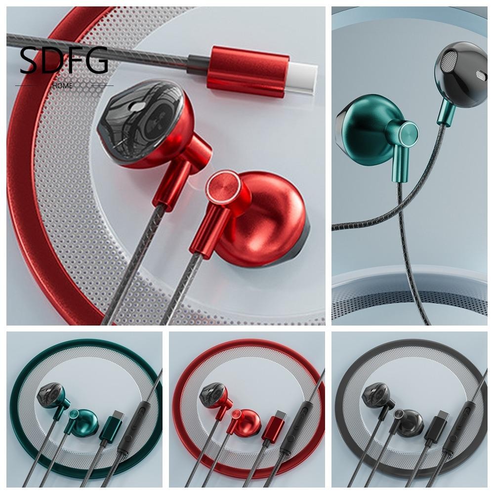 Tai nghe có dây SDFG, Tai nghe chơi game Type C 3,5mm, Tai nghe thể ...