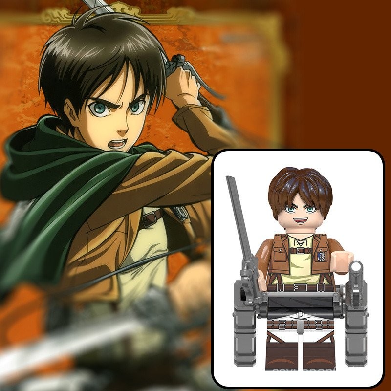 Mô Hình LEGO Tương Thích Mikasa/Eren/Levi - Đồ Chơi Lắp Ghép Anime Sáng ...