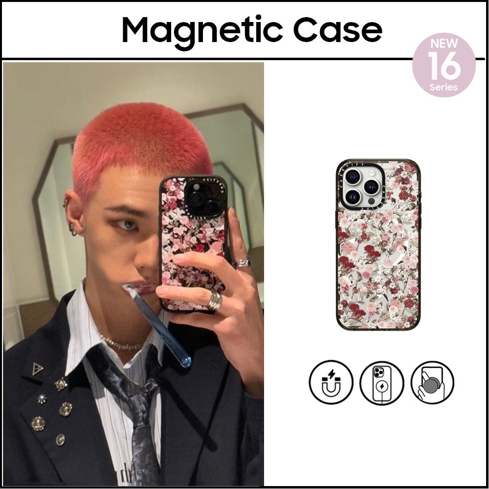 Caseti Stray Kids Hyunjin Vintage Flower Thứ Hai Nhựa Cứng Acrylic Dành Cho iPhone 16 11 12 13 ...