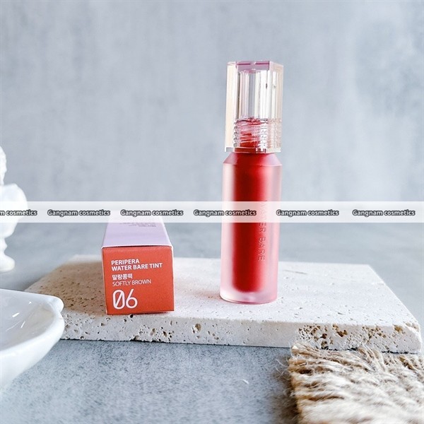 son kem Peripera Water bare tint #06 softly brown | Shopee Việt Nam