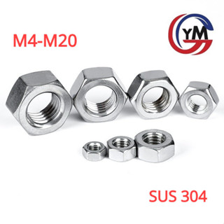 [Ymh1] Đai Ốc（Chủ đề ngược）, Tán Dẹp, Tán Ecu Inox 304 Dùng Cho Bulong Loại Tốt M4 M5 M6 M8 M10 ...