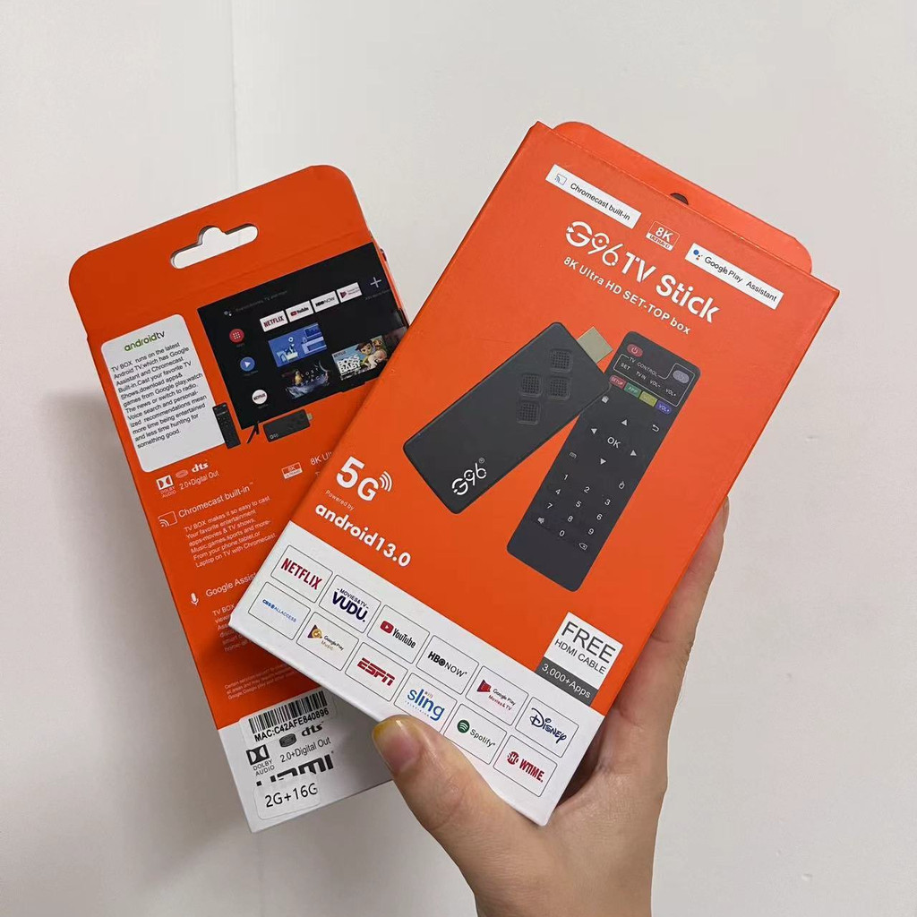 [Hot] G96 4K Smart TV Stick Android13 ATV OS Top Set Box Allwinner h313 ...