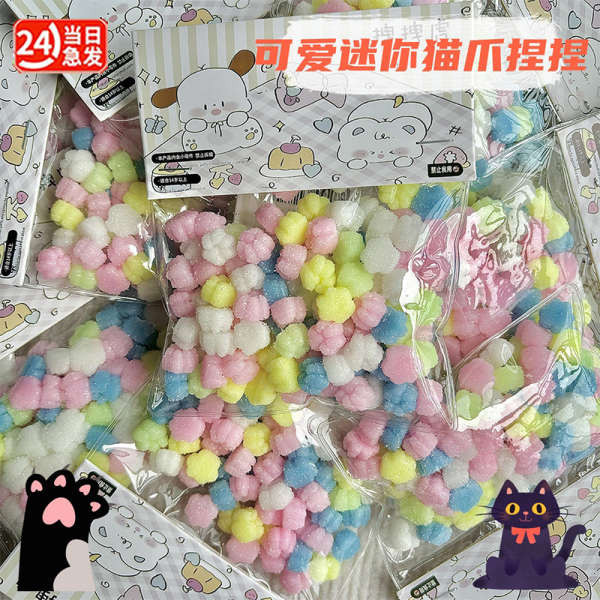 Thai Taba squishy Bàn chân mèo Mini kẹp và kẹp Le silicone kẹp và giải ...