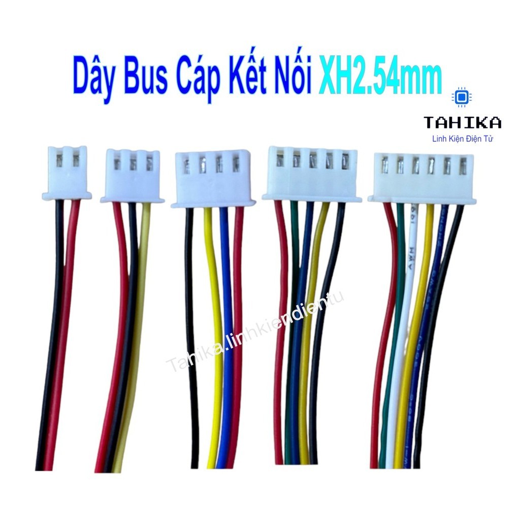 Dây bus cáp kết nối điện XH2.54mm dài 40cm 2P/3P/4P/5P/6P giá 1 sợi - Linh Kiện Điện Tử TAHIKA ...
