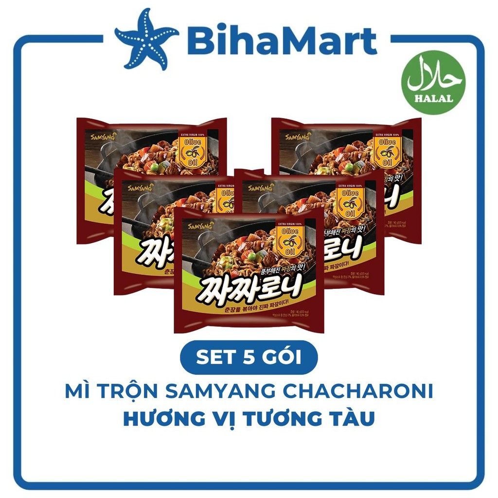 [SET5GÓI]- SAMYANG - Mì trộn Samyang Chacharoni hương vị Tương tàu, Mì ...