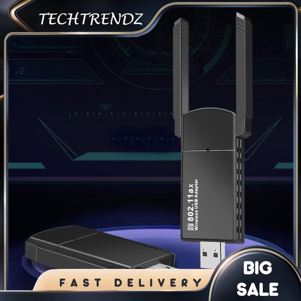 [Techtrendz.vn] Bộ chuyển đổi WiFi USB WiFi6 USB 3.0 Card mạng không dây 2.4G / 5GHz 1800Mbps ...