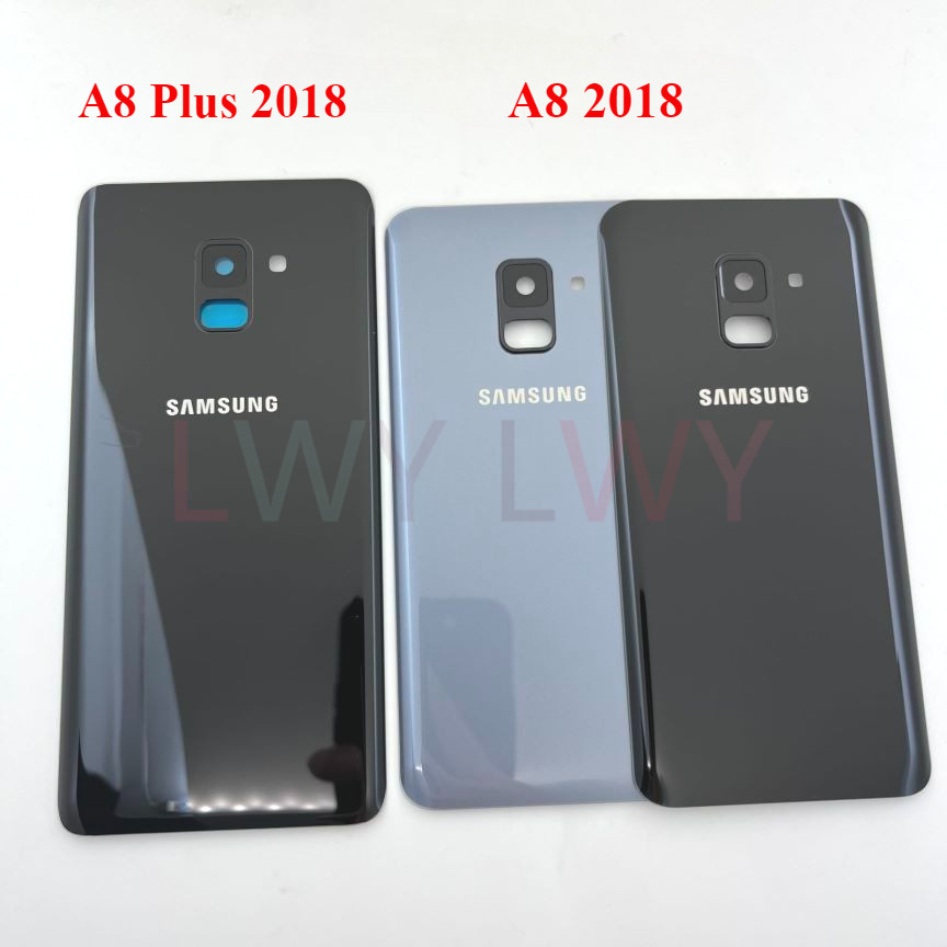 Dành Cho SAMSUNG Galaxy A8 2018 A530 A530F A8 plus A730 Vỏ Pin Kính Cửa Sau Vỏ Ốp điện thoại Có ...