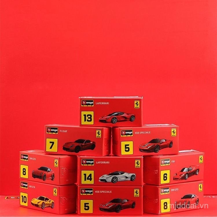 Xe hợp kim Ferrari Bburago 1:64, mô hình xe nhỏ, mô hình xe Lamborghini ...