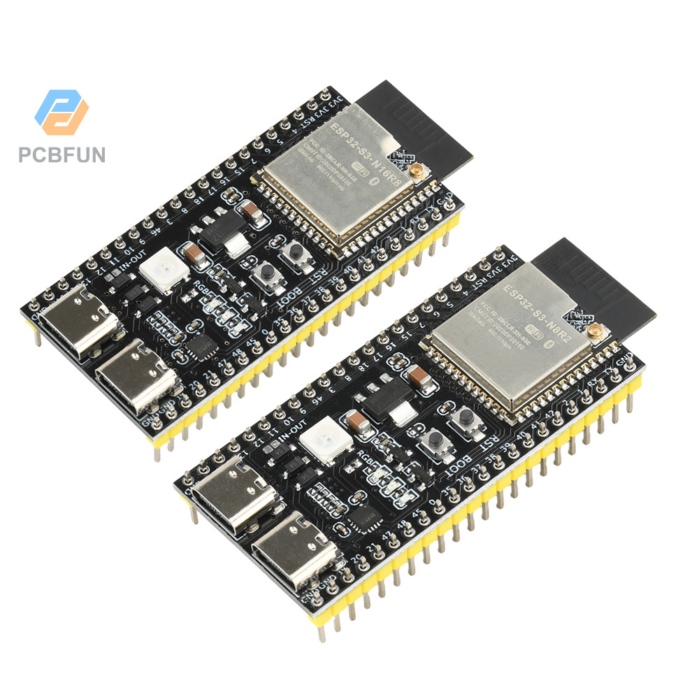 Bảng phát triển Wifi Bt Pcbfun Esp32-S3 Onboard Esp32 S3 N16R8 N8R2 Mô-đun có đế ăng-ten ...