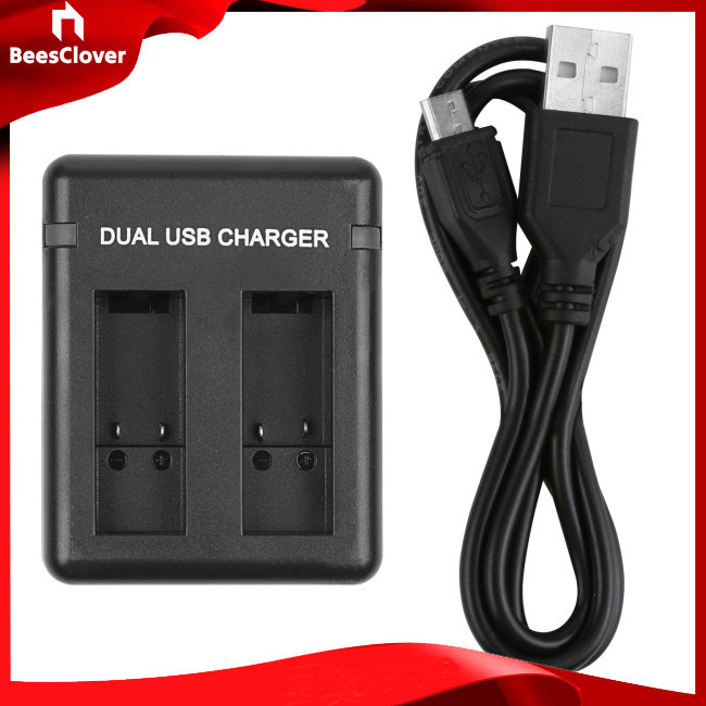 Beesclover Khe cắm cổng kép AHDBT-501 Bộ sạc pin cho GoPro Hero 5 6 7 HERO5 Cam đen | Shopee ...