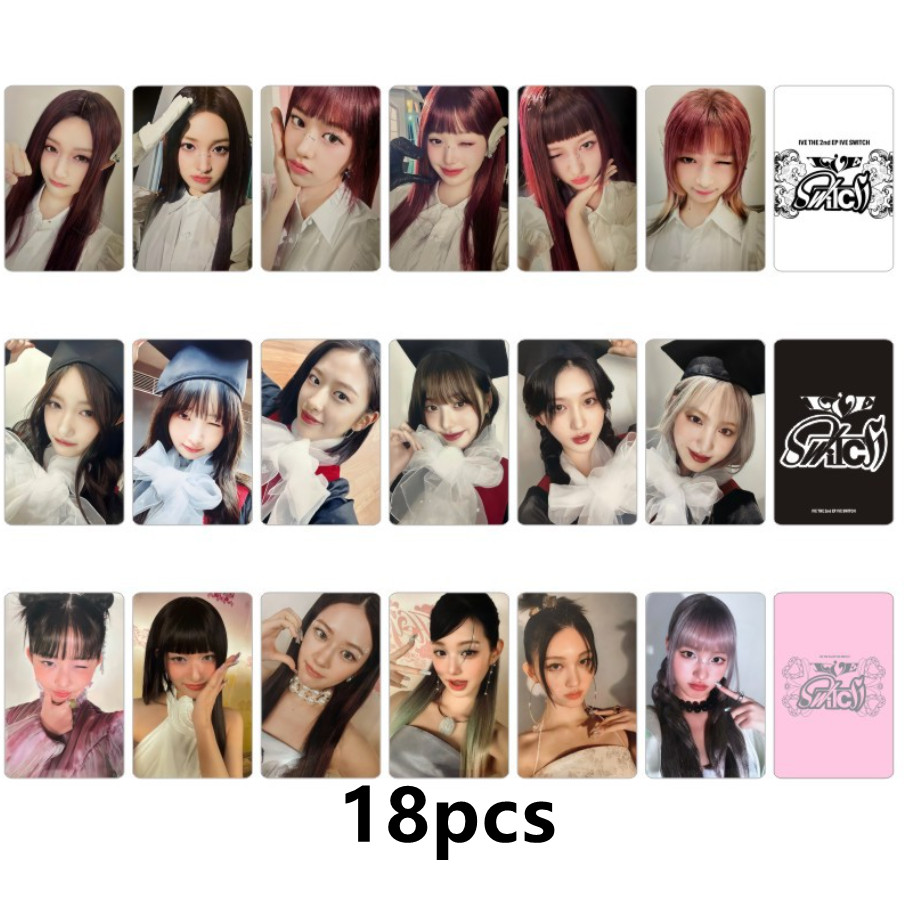 5-18pcs/set IVE SWITCH Photocards 2nd Mini Album Makestar POB Lomo Cards REI LIZ LEESEO WONYOUNG ...