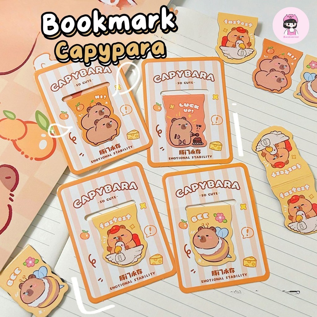 Bookmark CAPYBARA Kẹp Đánh Dấu Trang Nam Châm Miếng Chặn Trang Giấy ...