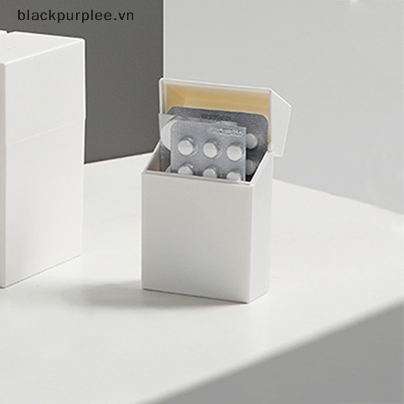 Burple ABS Flip Square Storage Box al Dustproof Organizer Photocards ...