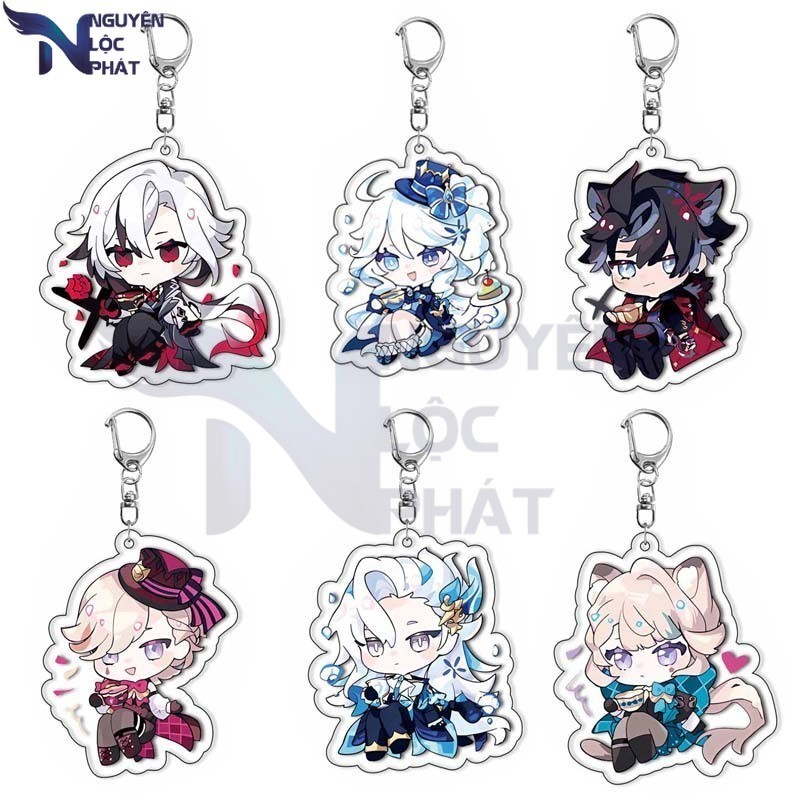 AryNLP Genshin Impact Furina Neuvillette Lyney Acrylic Móc Khóa Mặt Dây ...