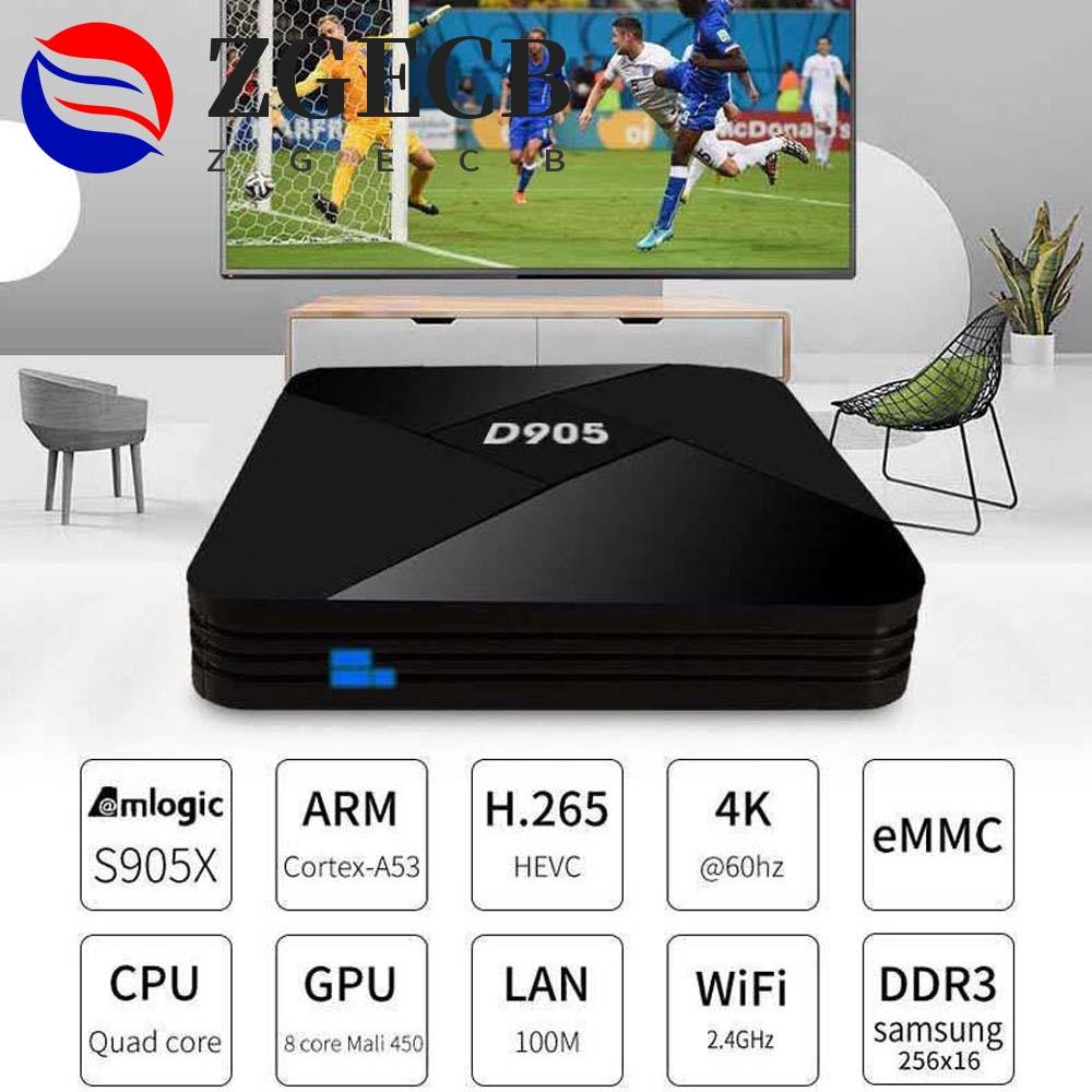 Zgecb TV box Quad Core Amlogic 4K Thiết bị Video Máy nghe nhạc đa ...