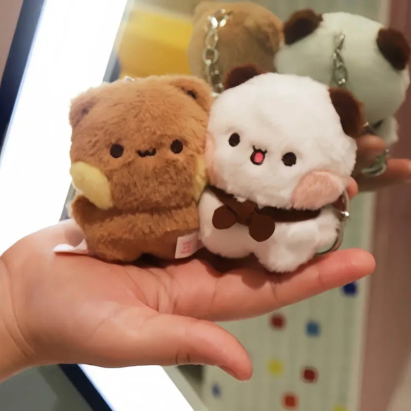 Móc khóa gấu trúc Bubu Dudu, Mặt dây chuyền sang trọng Bubu và Yier ...