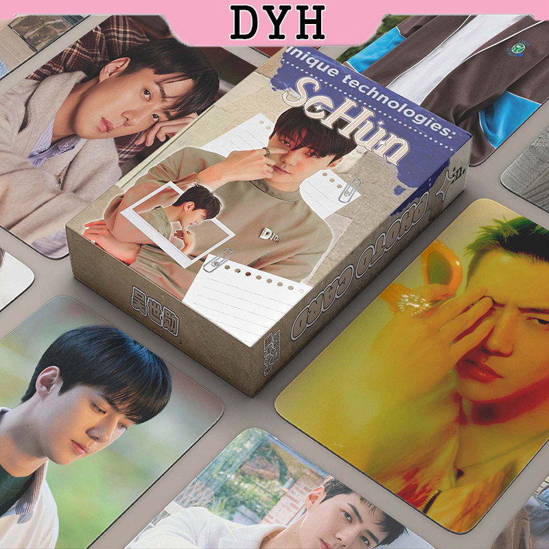 50 Cái / hộp EXO Sehun Laser Card Photocards Holographic LOMO Card KPOP ...