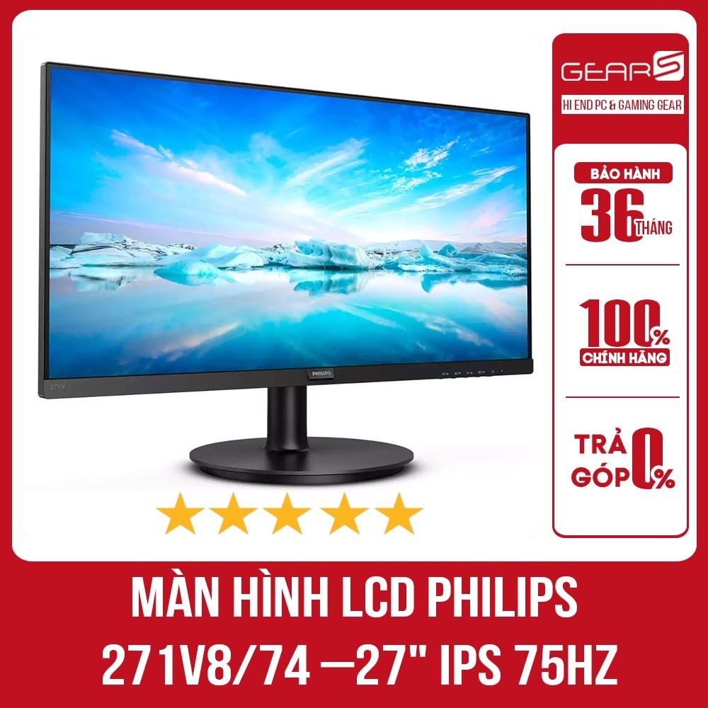 Màn hình LCD Philips 271V8/74 27" IPS 75Hz - Bảo Hành Chính Hãng 36 Tháng | Shopee Việt Nam