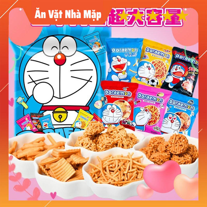 [Big] Bánh snack Doraemon Khổng Lồ mix 36 túi nhỏ nhiều hương vị nhập ...