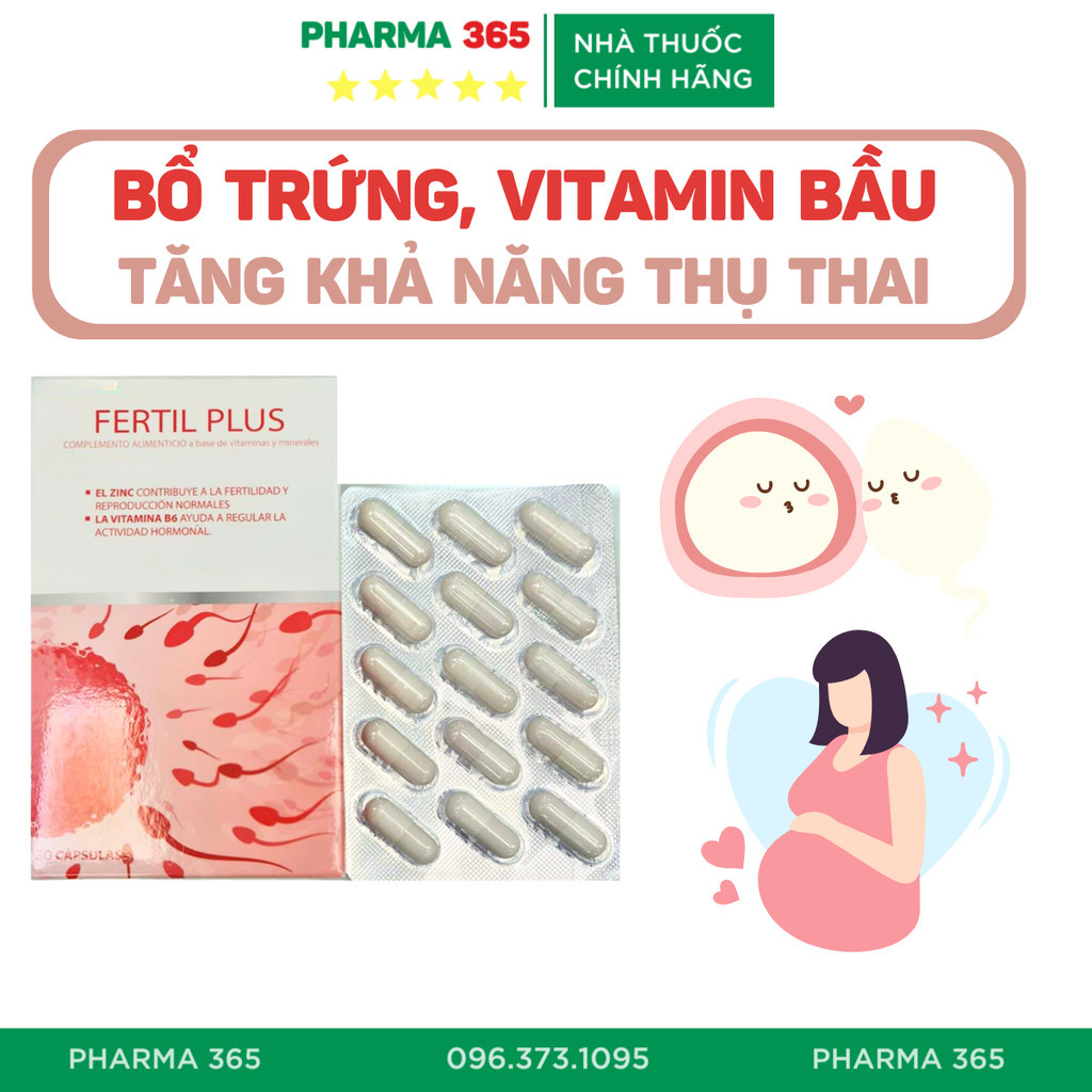 FERTIL PLUS FORTE - Bổ Trứng, Vitamin Tổng Hợp, Tăng Khả Năng Thụ Thai ...