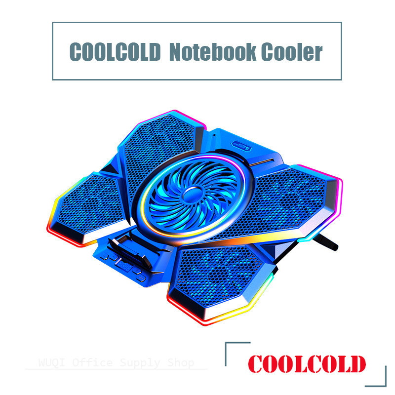 Coolcold Máy tính xách tay nhiều góc Tản nhiệt Máy tính xách tay RGB Đế tản nhiệt Tốc độ cao ...