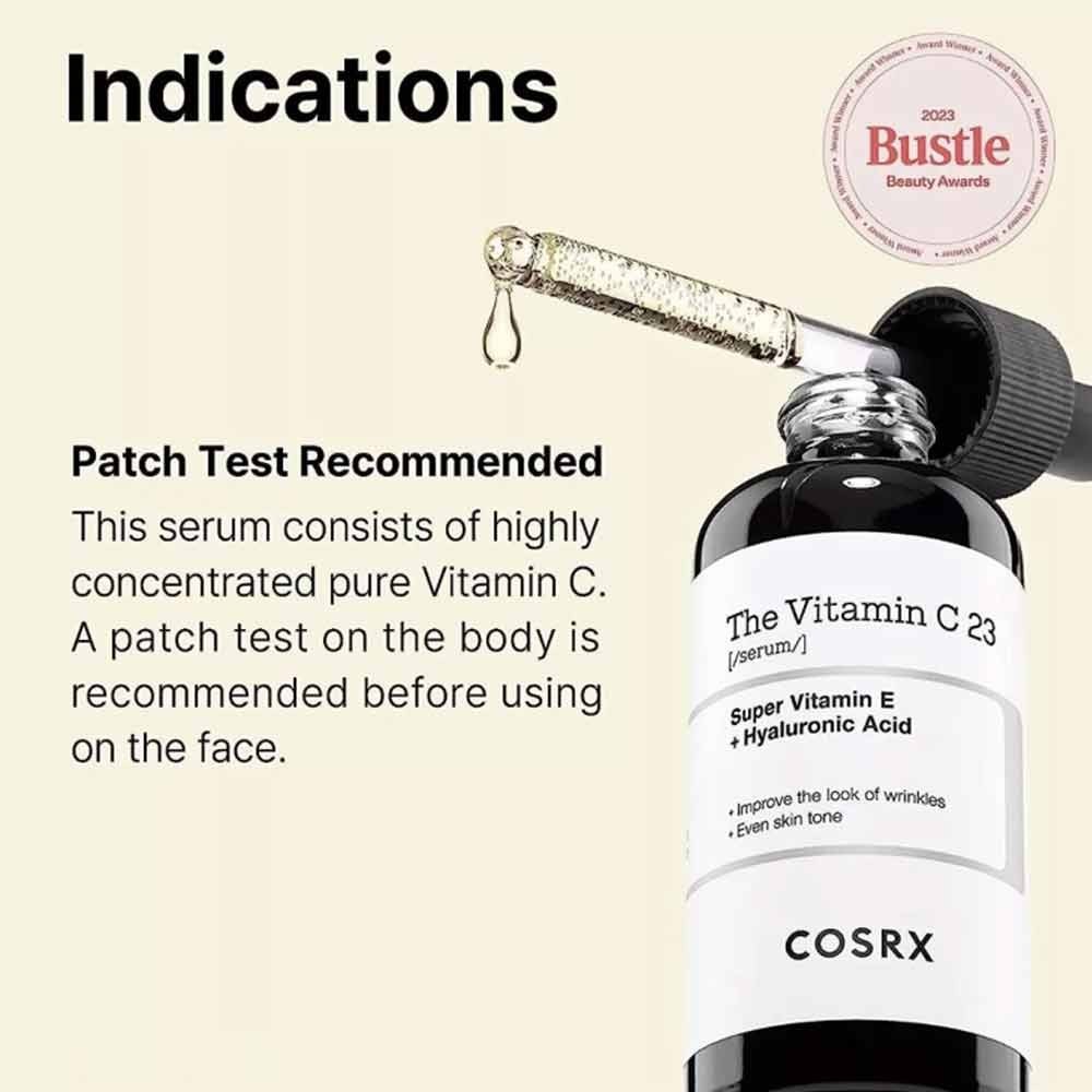 1PCS COSRX The Vitamin C 23 Serum - Super Vitamin E + Hyaluronic Acid - 20ml | Shopee Việt Nam