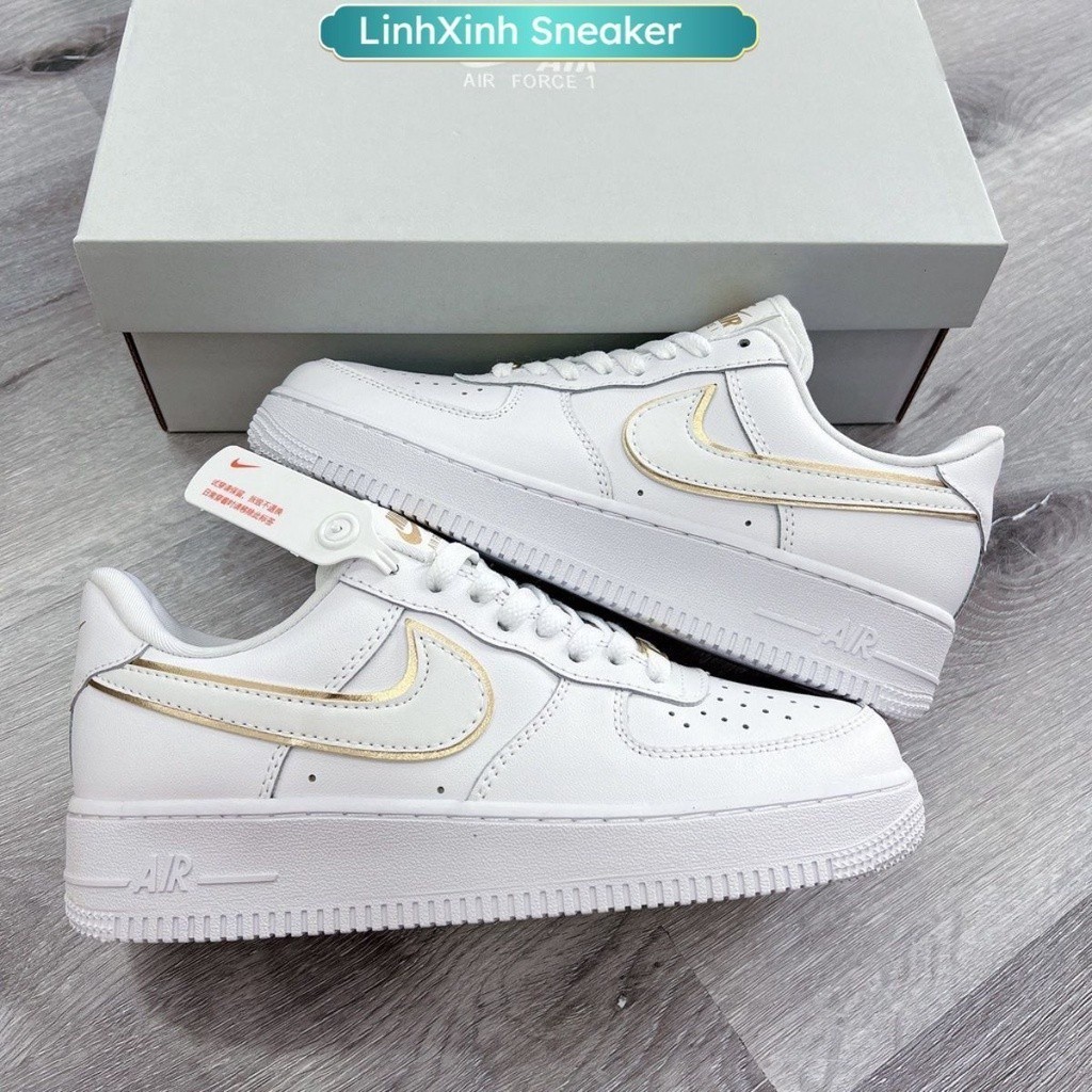 Giày vàng kim loại AF1 ESS, viền vàng AF1, viền vàng, nam nữ phiên bản ...
