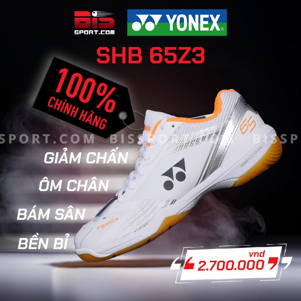 Giày Thể Thao Cầu Lông Yonex SHB 65Z3 Trắng Cam Chính Hãng | Shopee ...